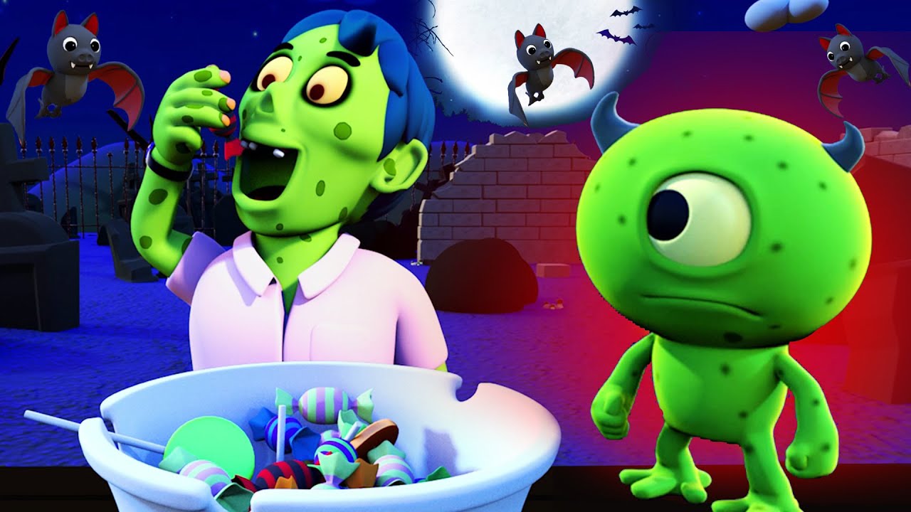 Le Petit Monstre De Zombie + Chansons Pour Comptines Et Enfants | À ...