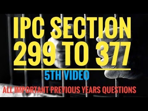 IPC Section 299 to 377 all important MCQ 5th video #IPC #MCQ #important ...