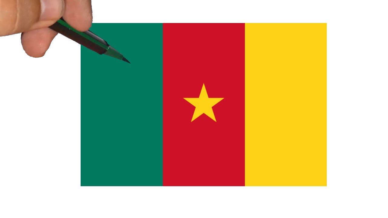How to draw the flag of Cameroon - YouTube