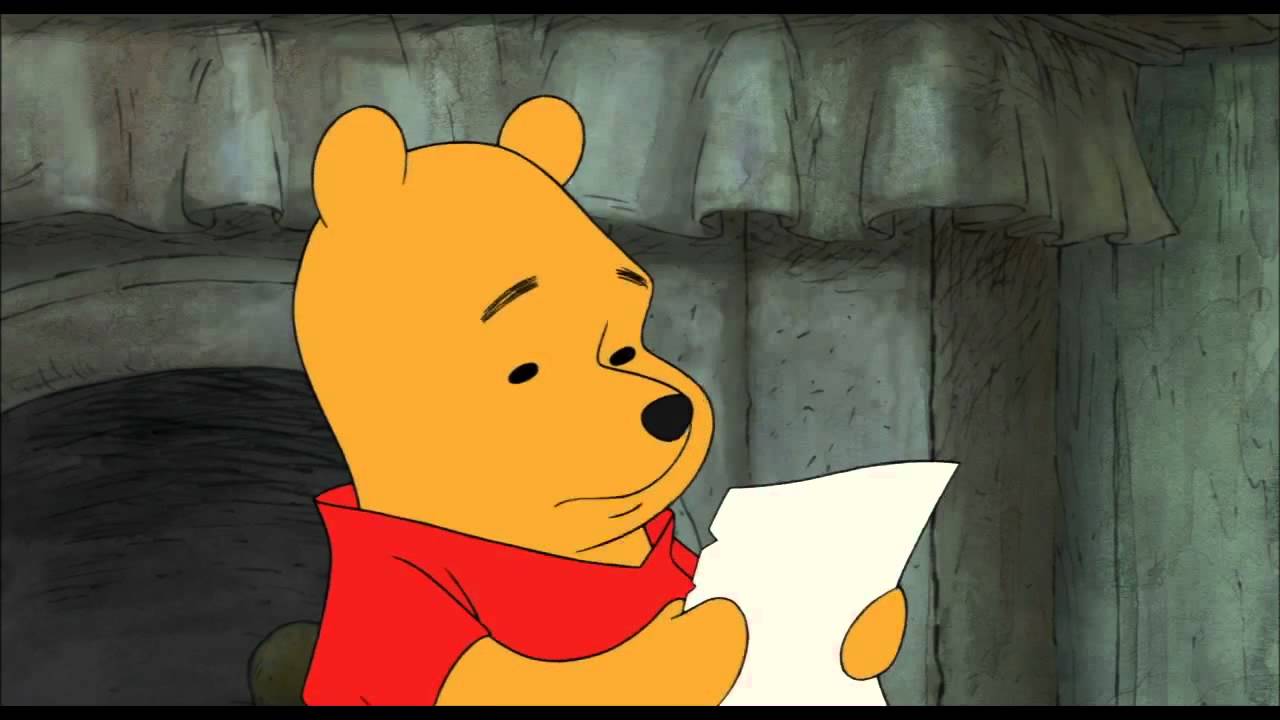 Winnie the Pooh Pooh's Note Clip [HD] - YouTube
