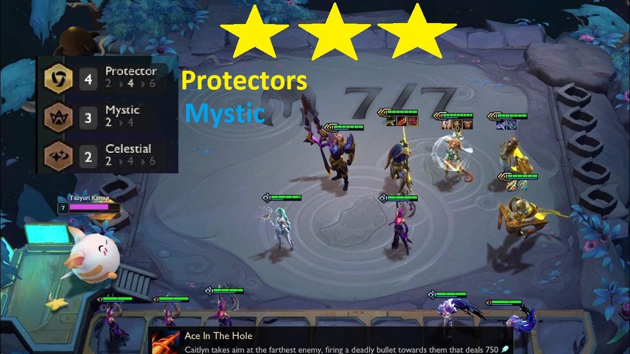 3 STARS PROTECTORS MYSTIC | TFT SET 3 | TEAMFIGHT TACTICS | PATCH 10.8 ...