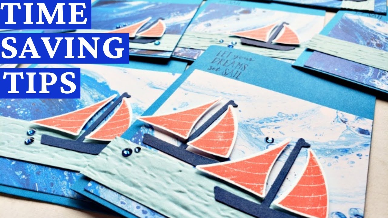 Time Saving Tips For Making Cards Quickly - 9 Cards in 25 Minutes - YouTube