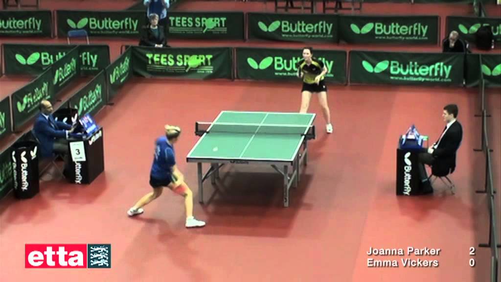Nationals - Women's Singles Semi-final - Joanna Parker v Emma Vickers ...