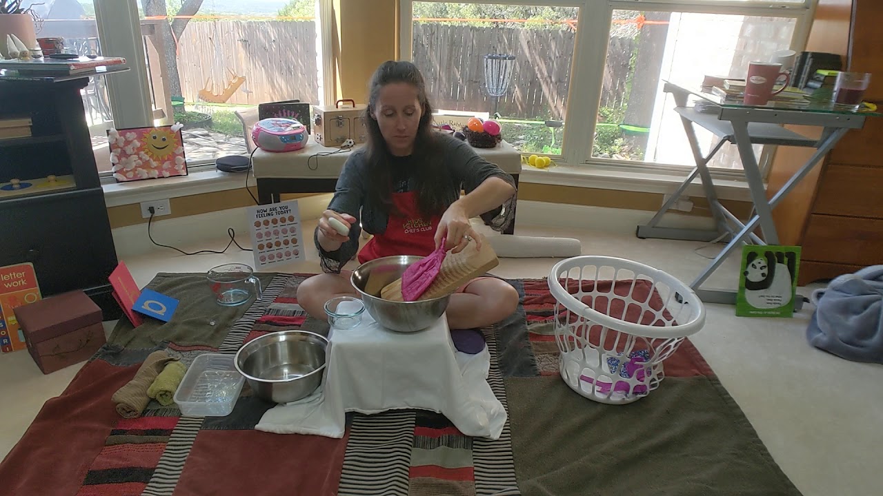 Practical Life- Washing Clothes - YouTube