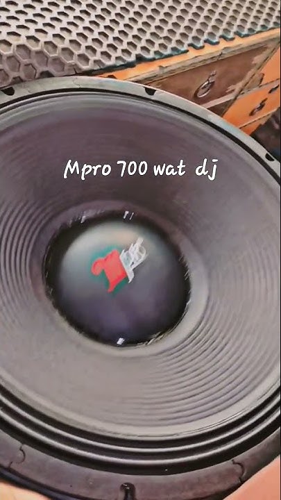 Mpro 700 wat dj speaker 4 inchi coil Model number Sx 700 Y #djalok # ...