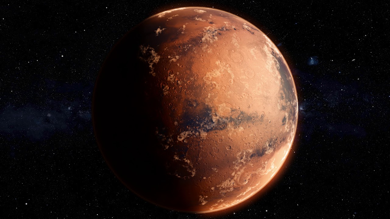 8k Mars planet seamless loop rotation 360 degrees. Ultra High Quality ...