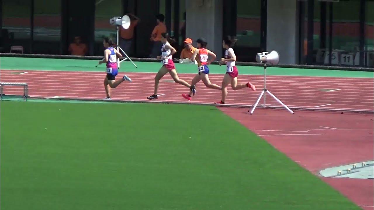2024年8月31日 熊本県高校学年別大会 1年女子1500m タイムレース1組 - YouTube