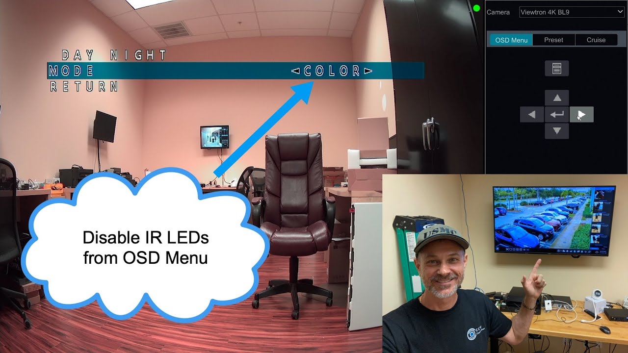 How-to Disable Infrared LEDs on Viewtron BNC Security Cameras - YouTube