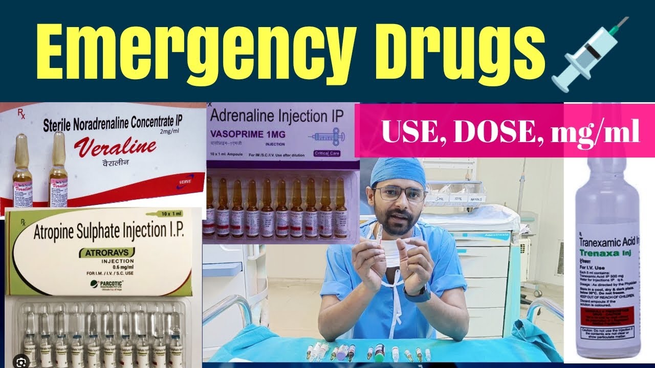 Emergency drugs | emergency injection | operation theater | medical ...