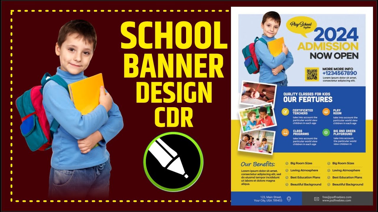SCHOOL BANNER DESIGN ll SCHOOL GRAPHICS DESIGN ll SCHOOL DESIGN ll ...