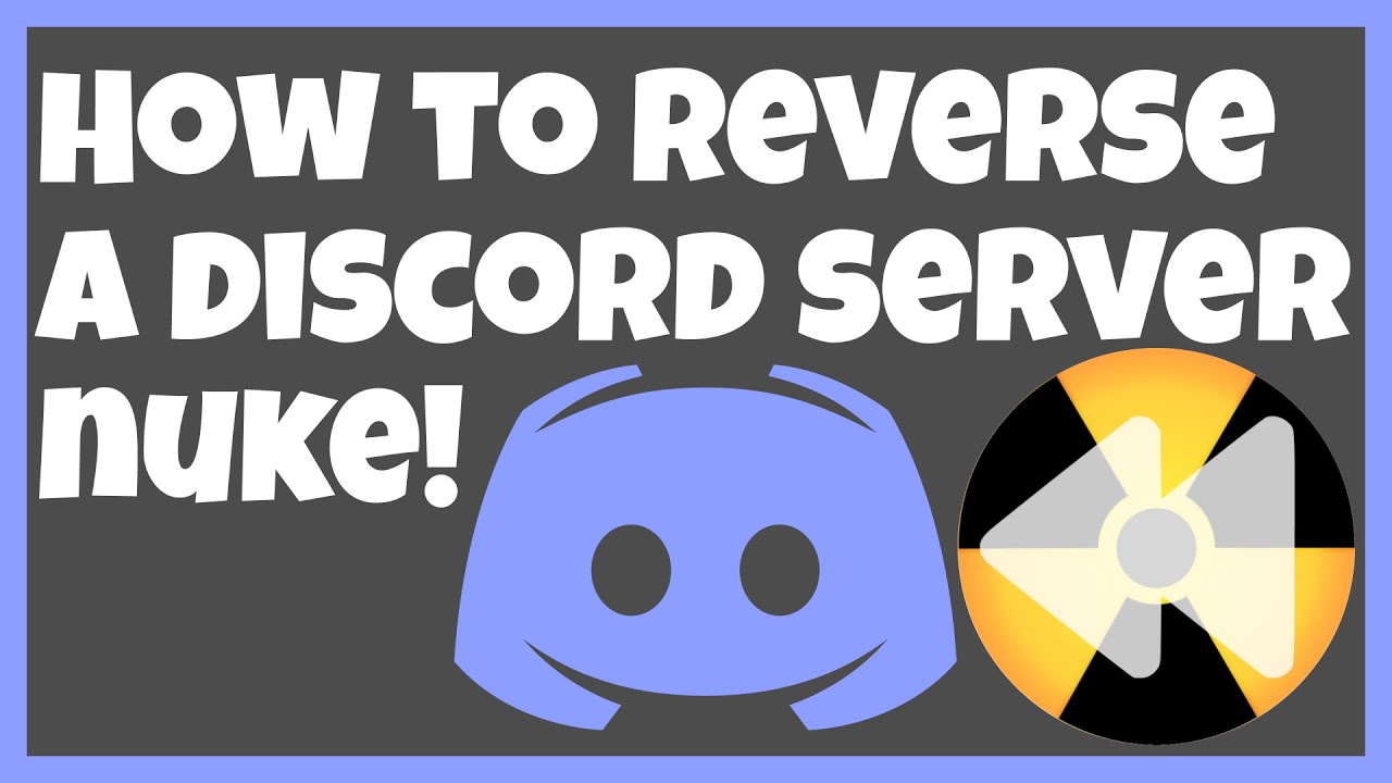 How to Restore a Nuked/Raided Discord Server | Free & Easy - YouTube