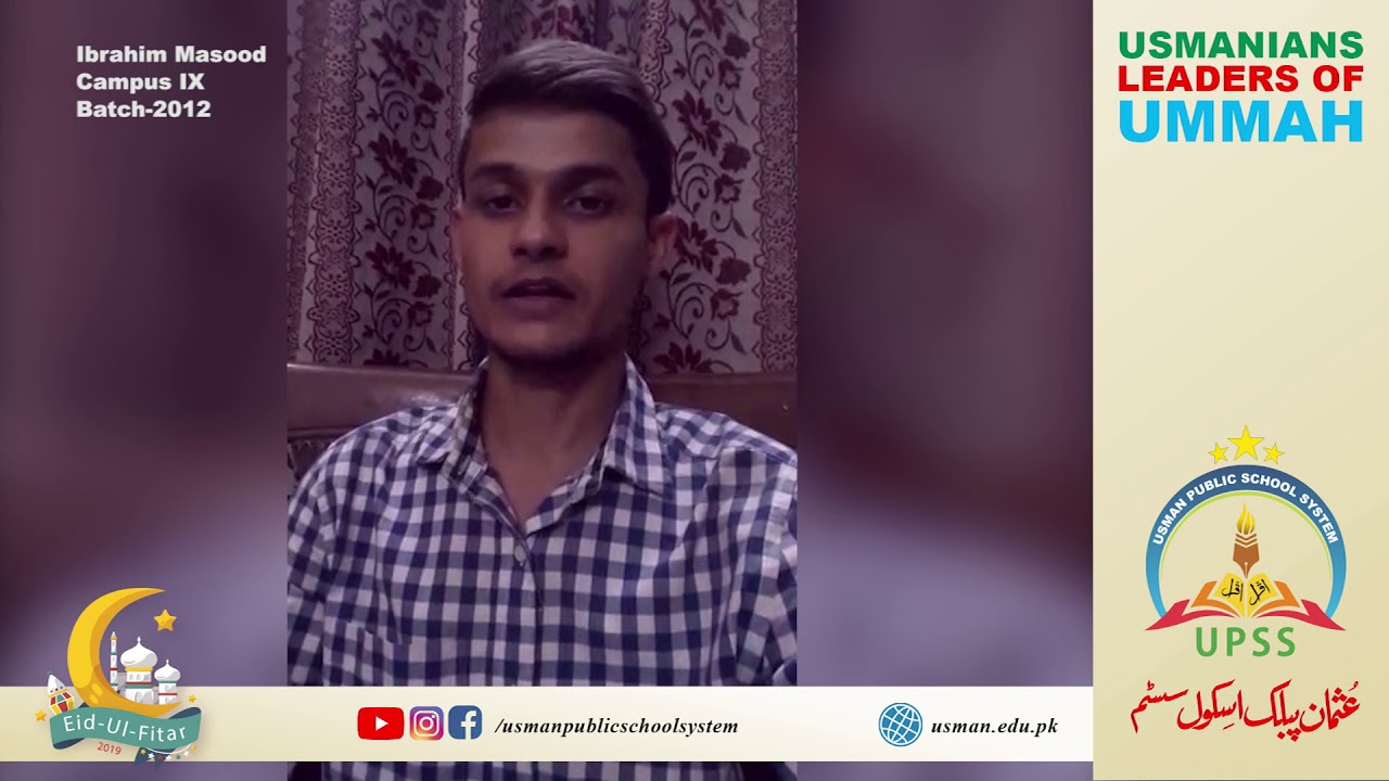 Usmanians Message | Ibrahim Masood - YouTube