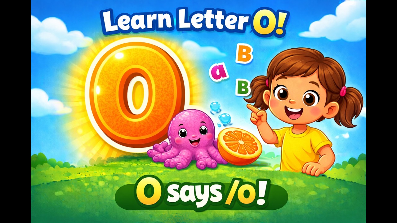 "Learn the Letter O! 🐂💡 | Alphabet O for Kids | Phonics & Fun Words ...