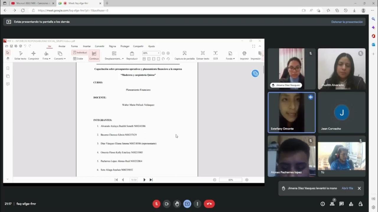 Proyecto de Responsabilidad social - Planeamiento Financiero Grupo 4 - YouTube