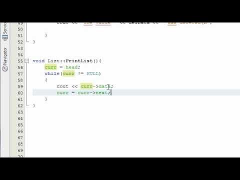 Creating a Linked List Project in C++ Part 6 - YouTube