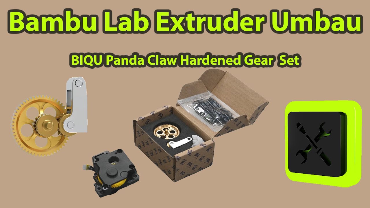 Bambu Lab Extruder Gear For P1P P1S X1C A1 A1 MINI Gear Bambu Lab 3d ...