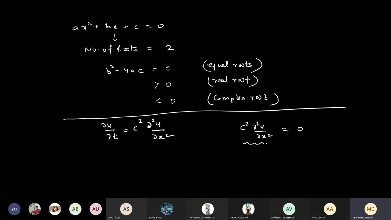 Lec-10 Classification of 2nd order PDE - YouTube