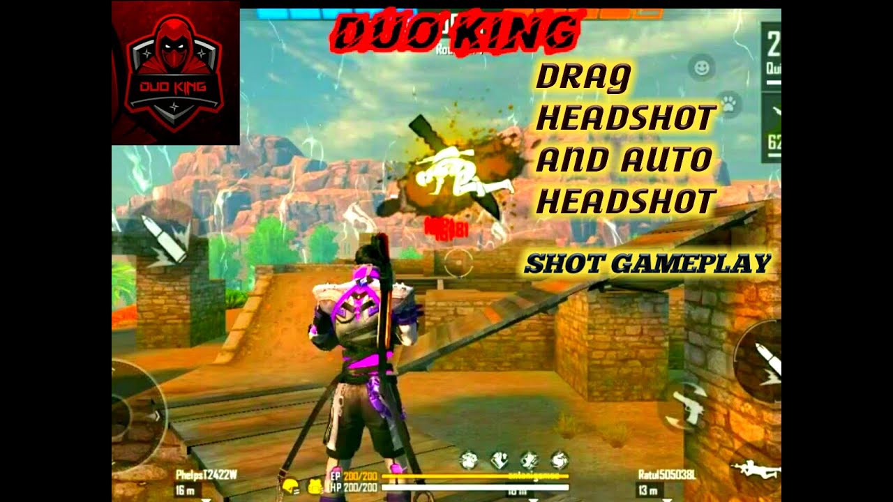 Garena Free Fire OP Drag Head shot and Auto Headshot 💯% Shot gameplay ...