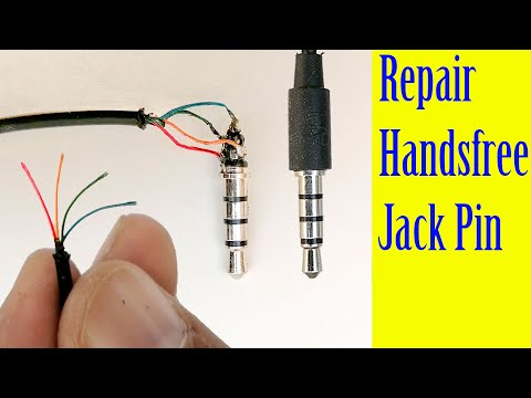 How to repair fix handsfree headset earphone jack pin speaker not working
