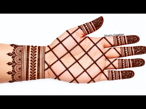 Easy Stylish front hand mehndi design | simple mehandi design | mehandi ka design | mehndi designs 