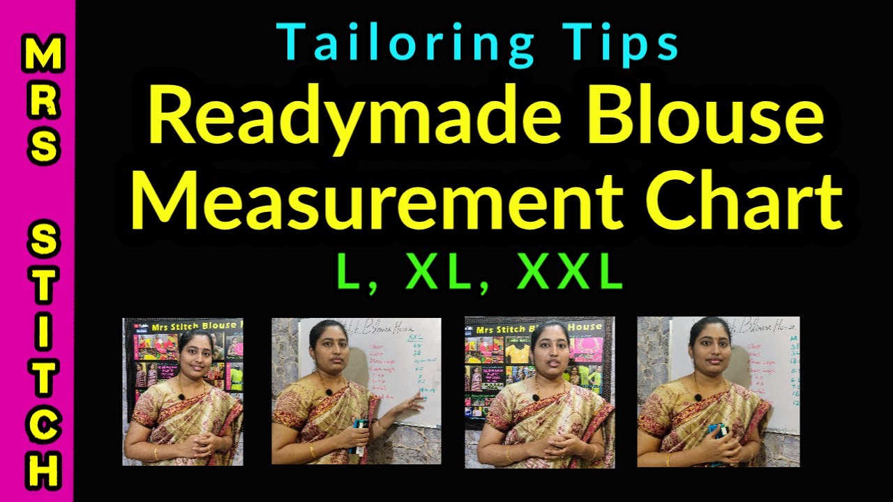 Tailoring Class for Beginners | Blouse Measurement Chart | Blouse ...