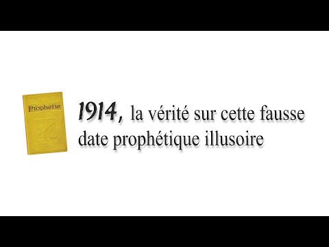 1914, la vérité... | Jéhovah Jw.org Watchtower Jw télédiffusion