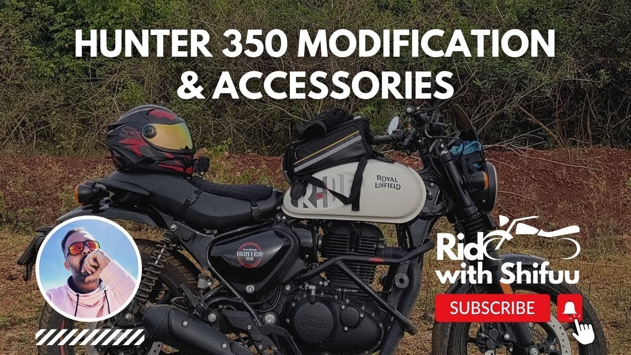 Royal Enfield Hunter 350 FULL Modifications & Accessories - YouTube