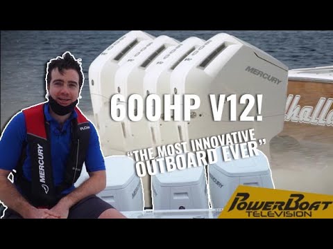 Test Driving Mercury's NEW 600 Horsepower V12 Outboard on Lake X ...