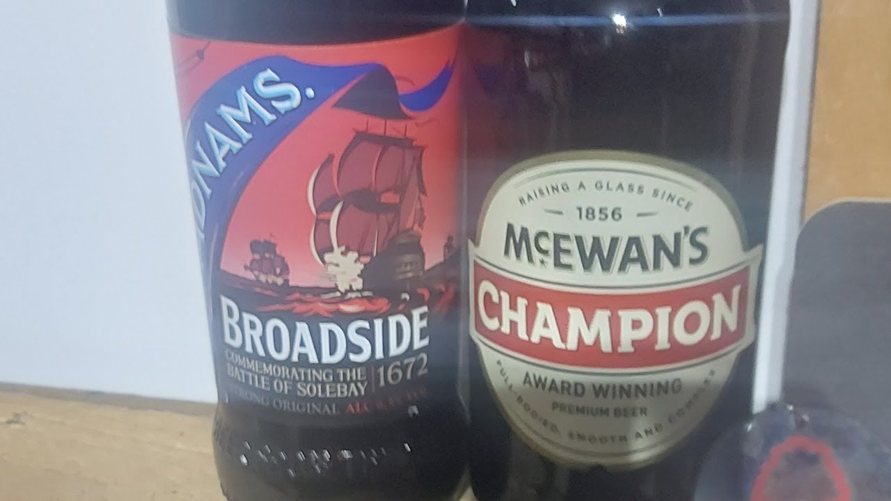 LIVE Adnams Broadside VS Mcewans Champion Ale - Wraggys Battle of thr ...