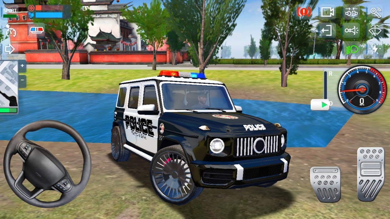 Police Simulator 2022 - Mercedes Benz G Class Police Car Funny Driving ...