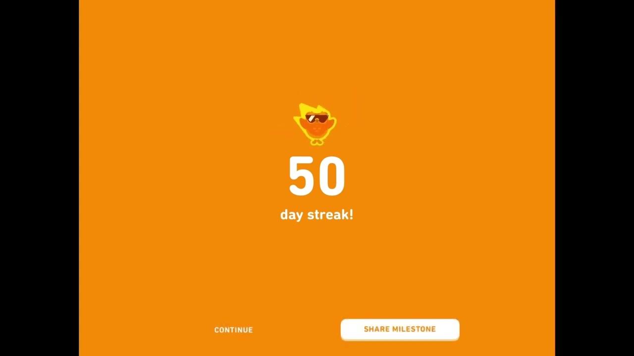 Duolingo 50 Day Streak! - YouTube