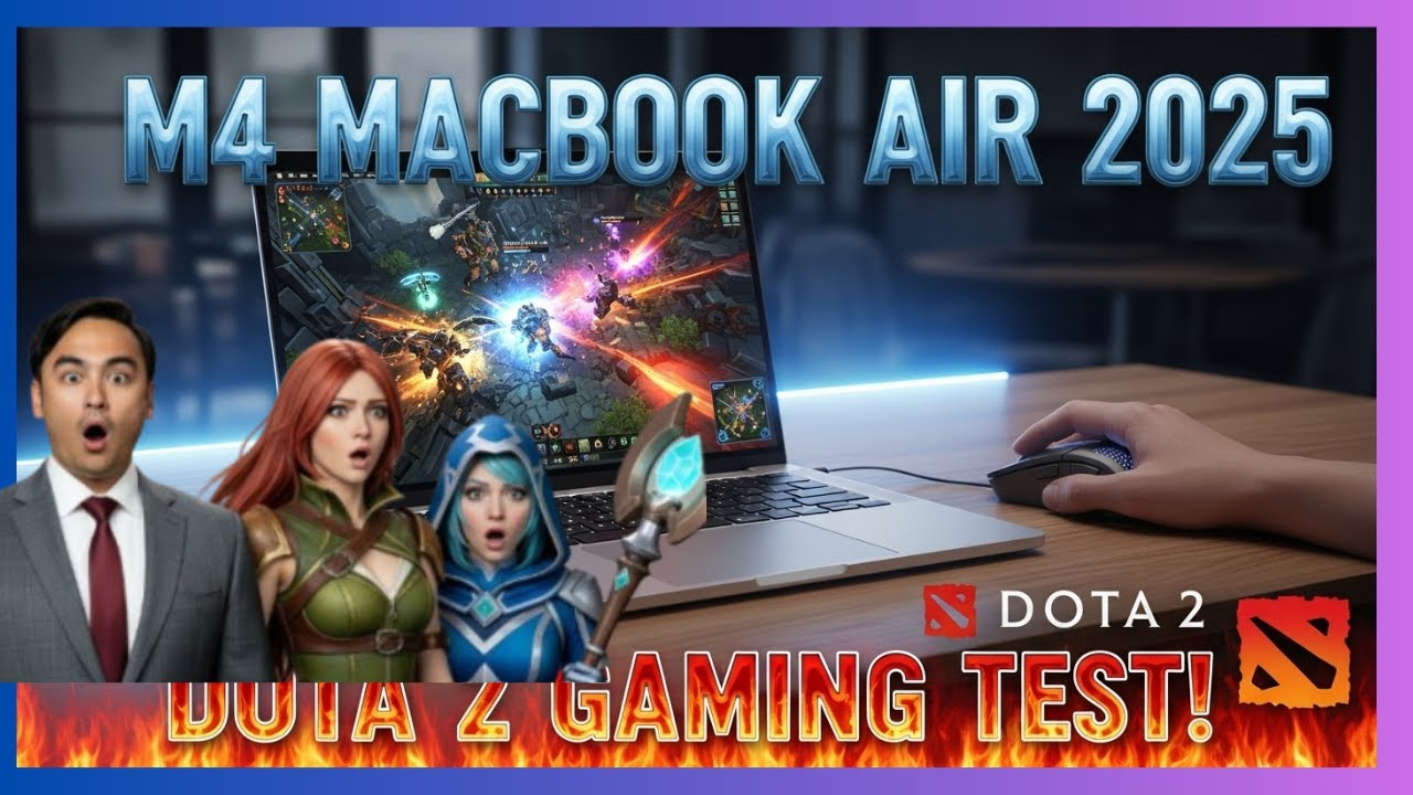 M4 MacBook Air 2025 – Dota 2 Gaming Test! - YouTube