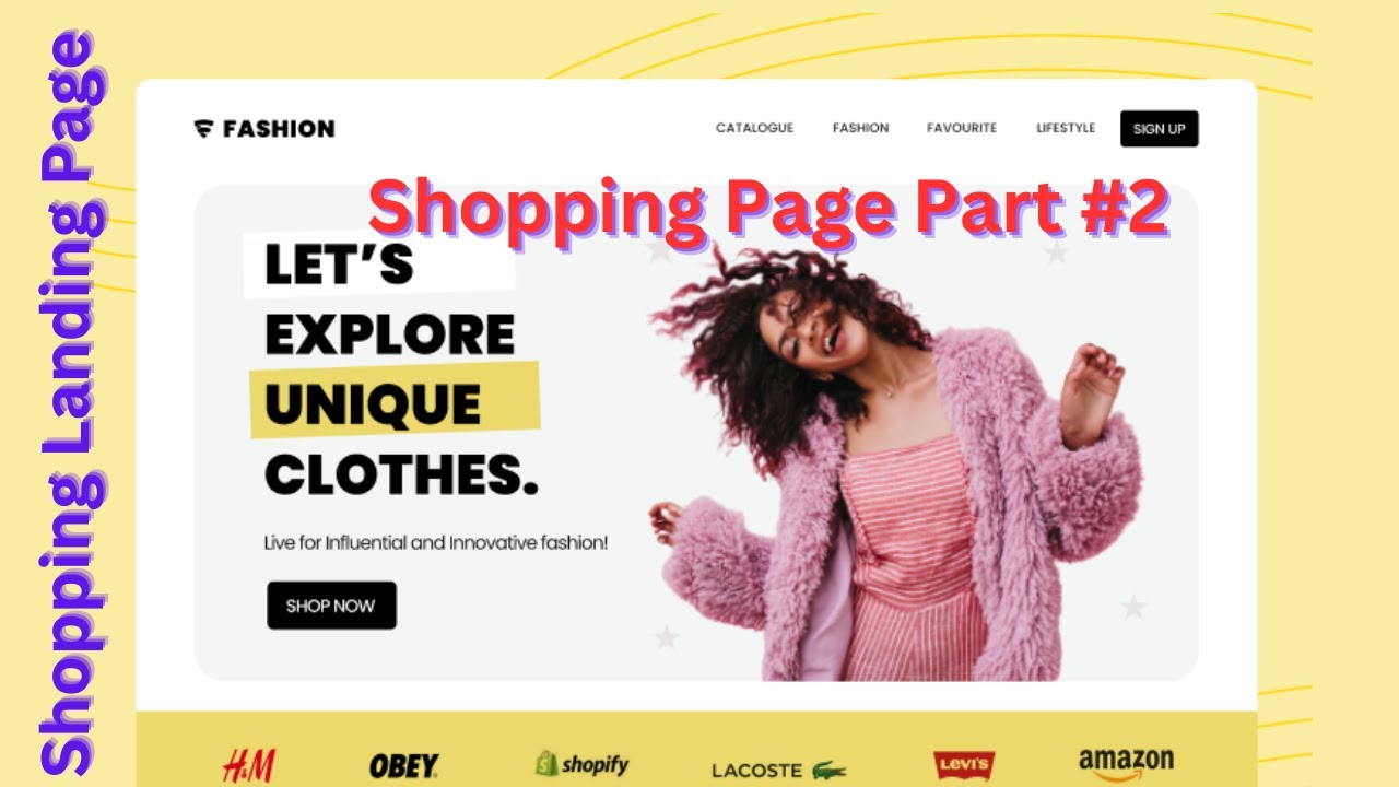 Shopping Landing Page Using Html Css And Bootstrap Fully Responsive Website Tutorial Part 2