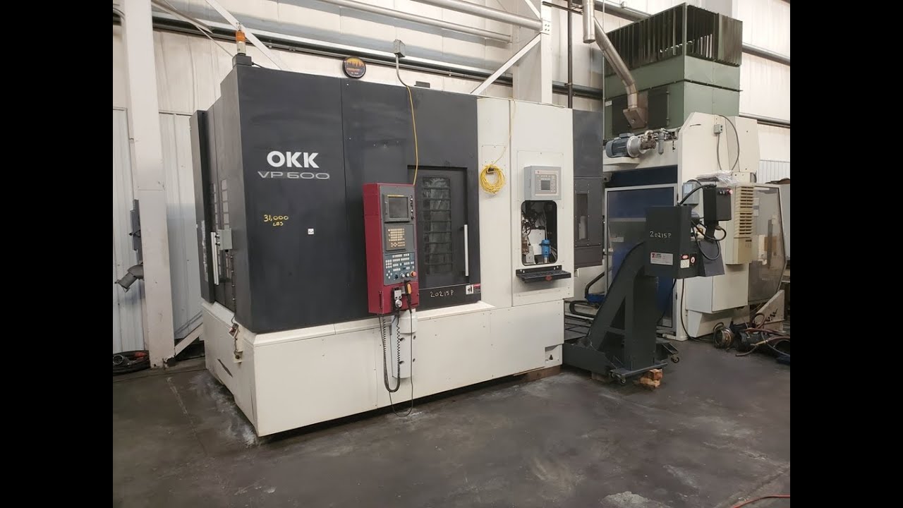 OKK VP600 4 AXIS VERTICAL MACHINING CENTER - YouTube