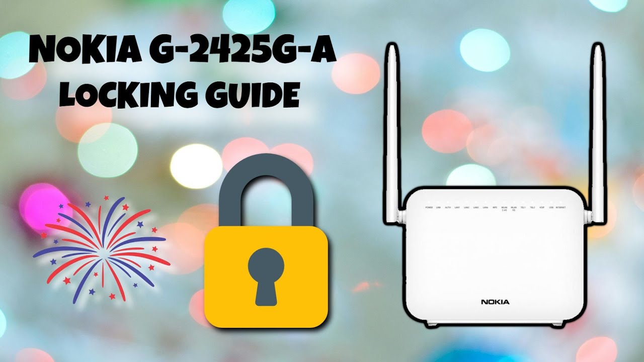 Nokia G-2425G-A GPON ONT Locking Guide - YouTube