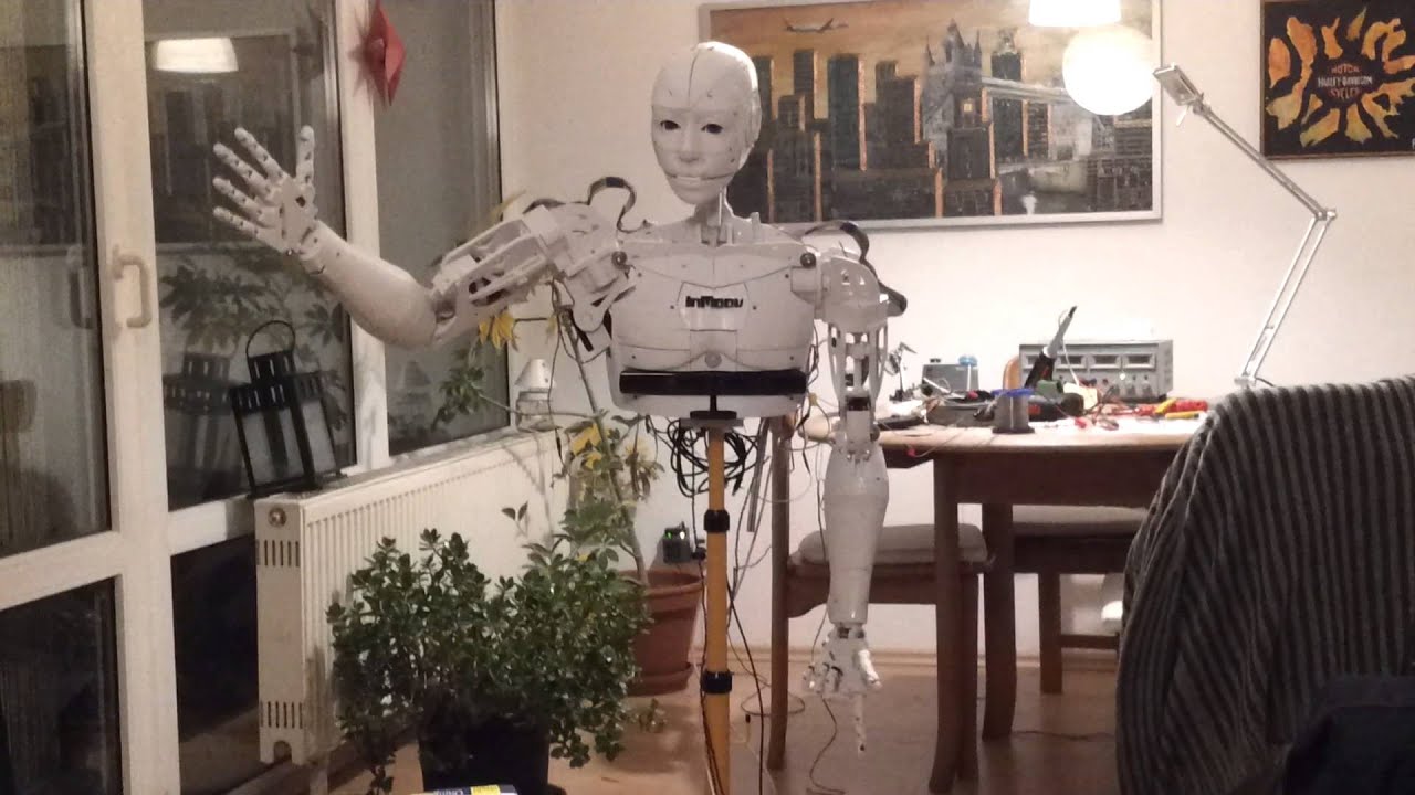 Inmoov First Script With Myrobotlab Youtube