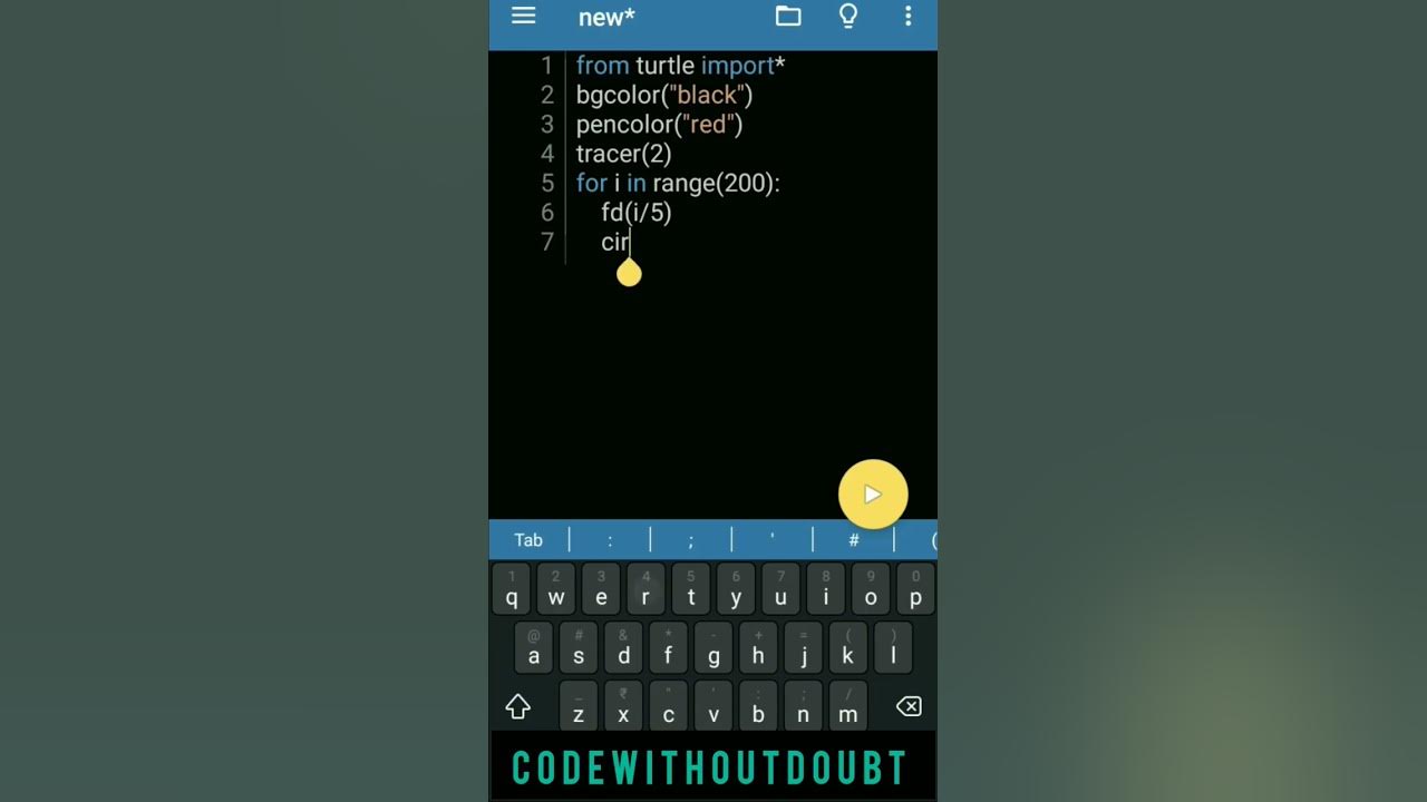 Python Turtul Grafics Python Shortsviral Youtube