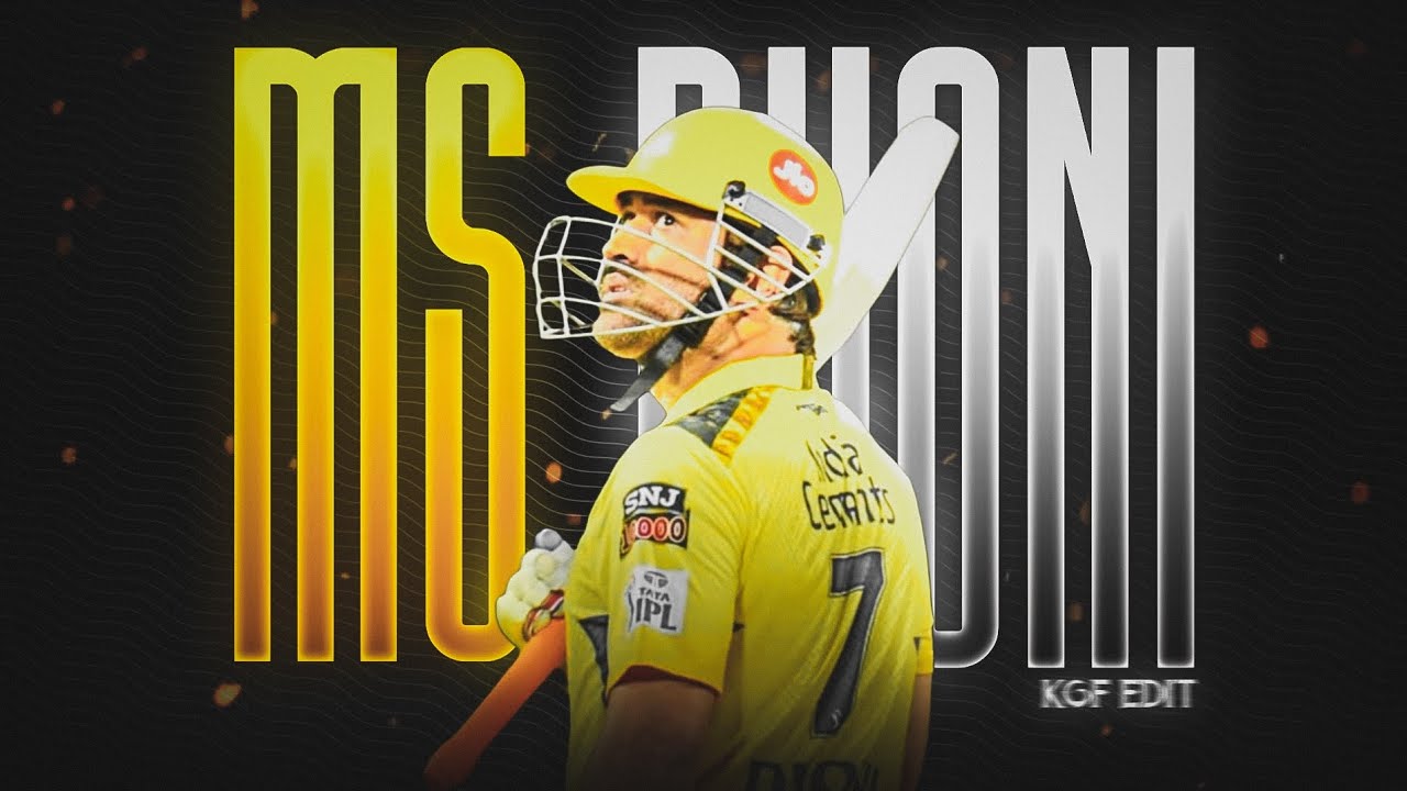MS DHONI - KGF EDIT | MAHENDRA SINGH DHONI EDIT | MS DHONI EDIT | - YouTube