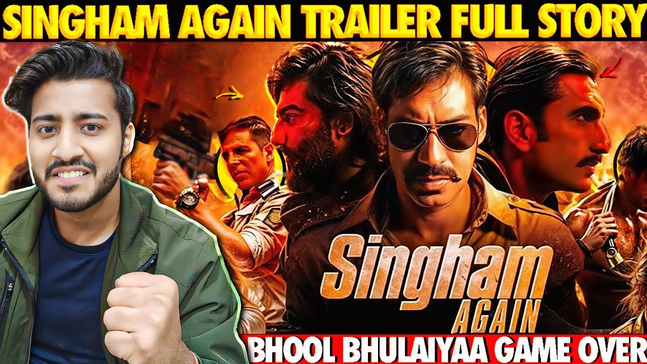 🔥SINGHAM AGAIN TRAILER FULL STORY | SINGHAM 3 TRAILER UPDATE | SINGHAM ...