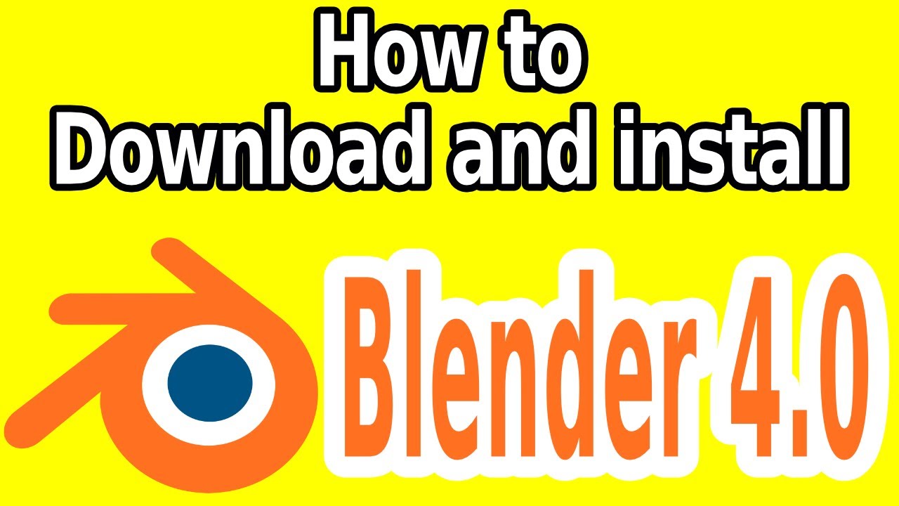 How to Download and install Blender 4.0 | Blender Install | Blender ...