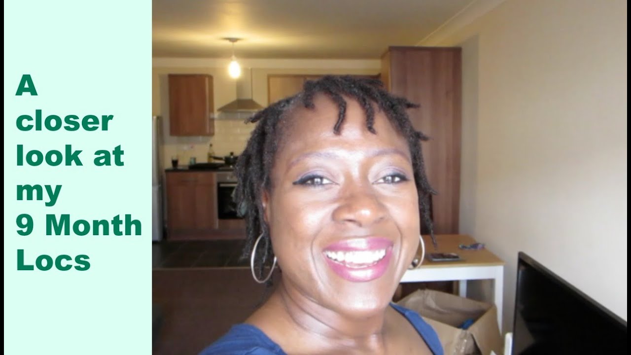 Natural Hair - 95: A closer look at my 9 Month Locs (Braidlocs) - YouTube