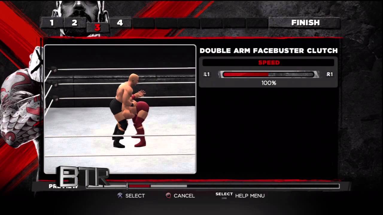 WWE 13 Creations Special Finisher How To Make Double Underhook Overhead ...
