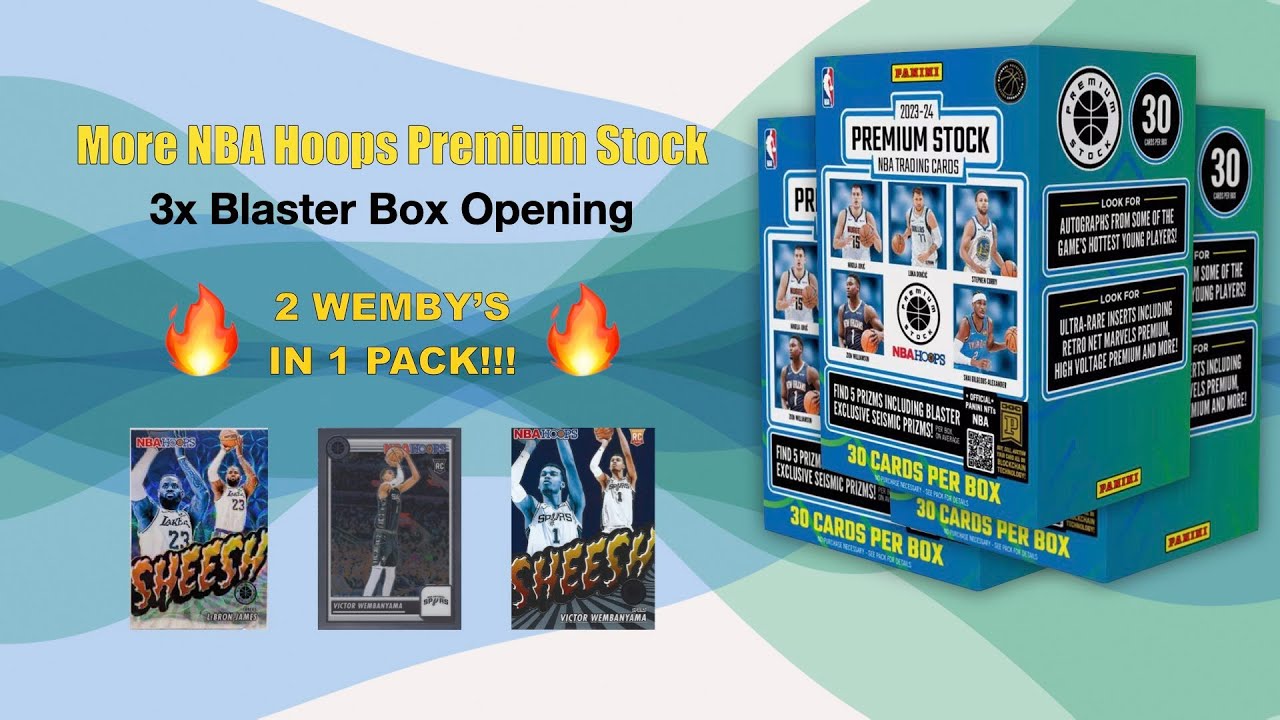 Wemby Hunting! Opening 3 NBA Hoops Premium Stock Blaster Boxes 🔥💎 - YouTube