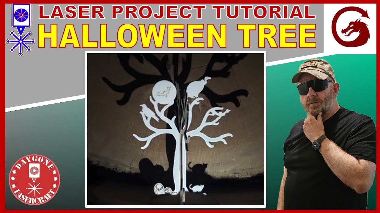 Create a Scary Halloween Tree | Beginner Laser Project #9 - YouTube