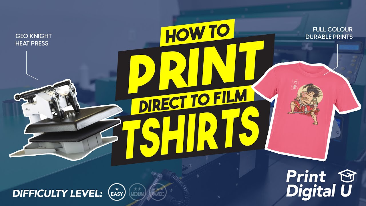 Direct To Film Printing Instructions With Print Digital Solutions Youtube