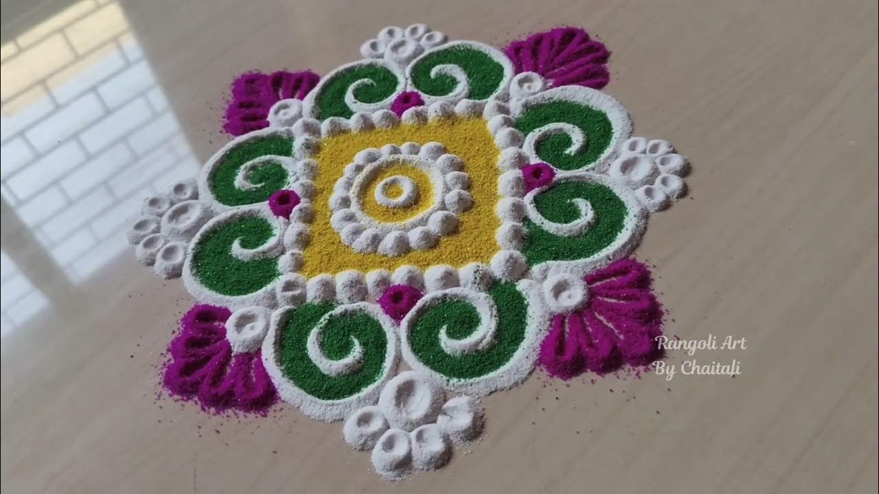 रोज सकाळच्या घाईसाठी सोपे रांगोळी डिझाइन |Daily rangoli designs | small ...