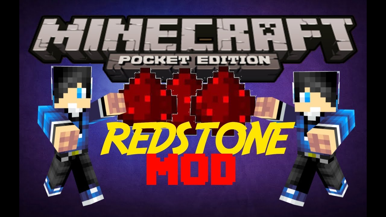 MCPE 0.8.1 -Redstone MOD +REDSTONE DUST(DOWNLOAD LINK) - YouTube