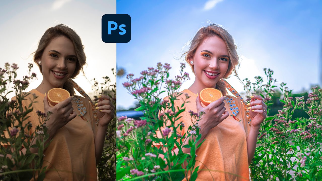 Portrait Color Pop Grading Workflow | Photoshop Color Grading Series ...