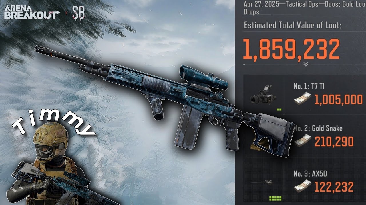 Big Timmy Uses Thermal MK14 For The First Time - Arena Breakout - YouTube