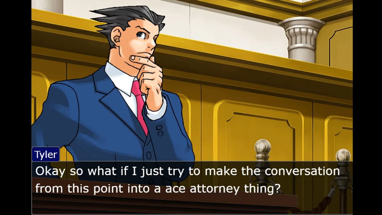 A random conversation in a discord server but Ace Attorney - YouTube